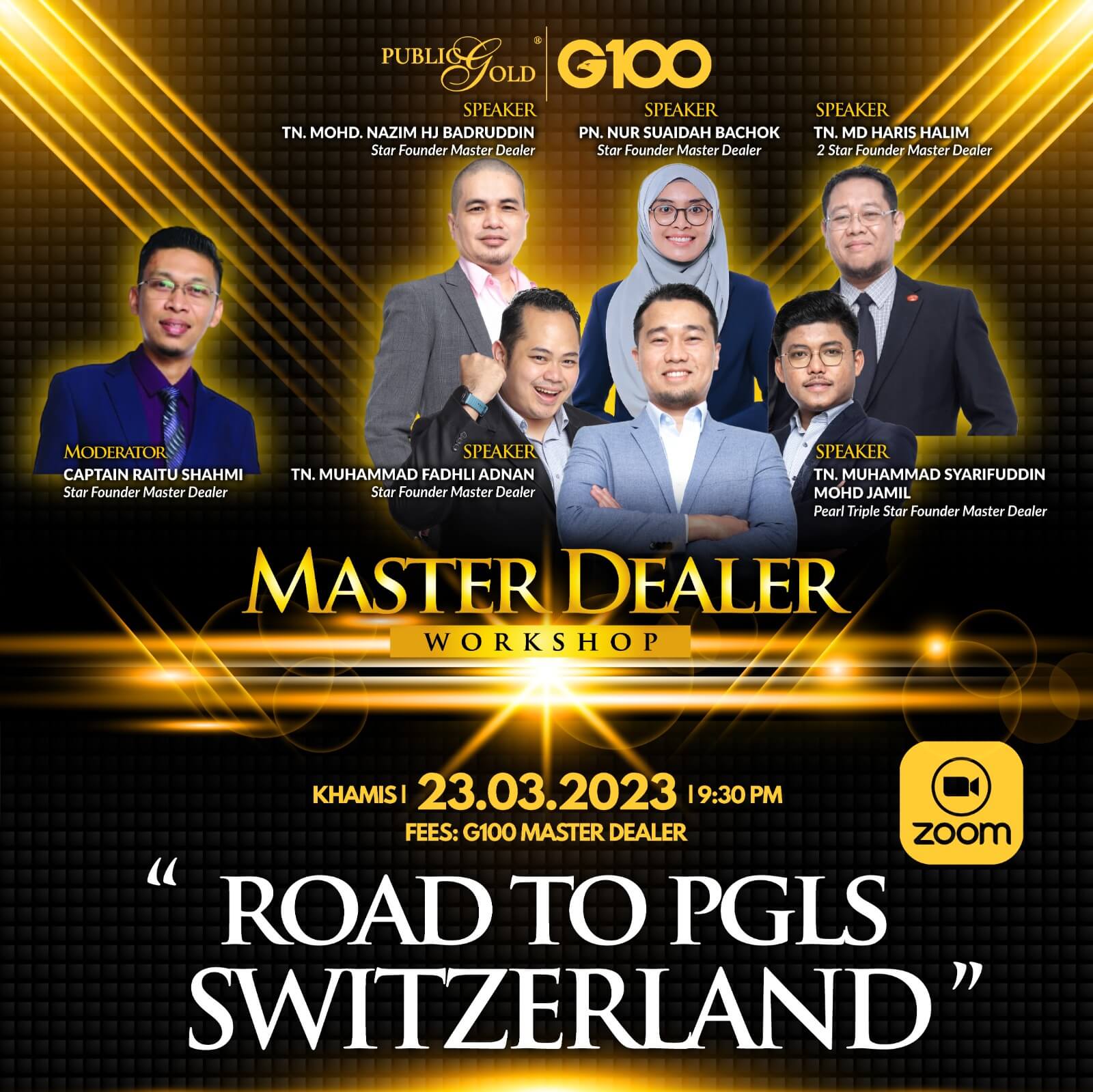 Master Dealer Workshop - G100