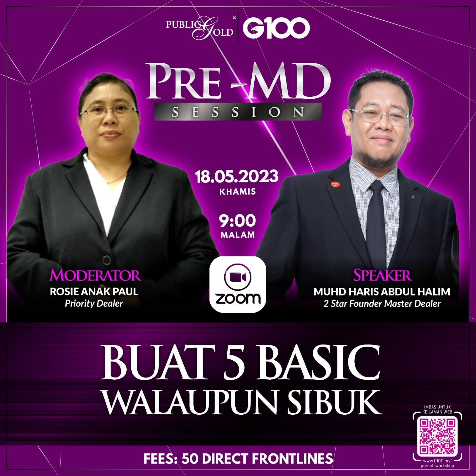 Pre-MD Session - G100