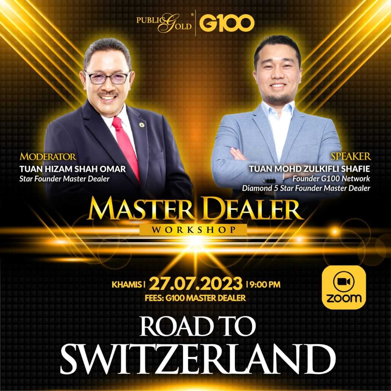 Master Dealer Workshop - G100